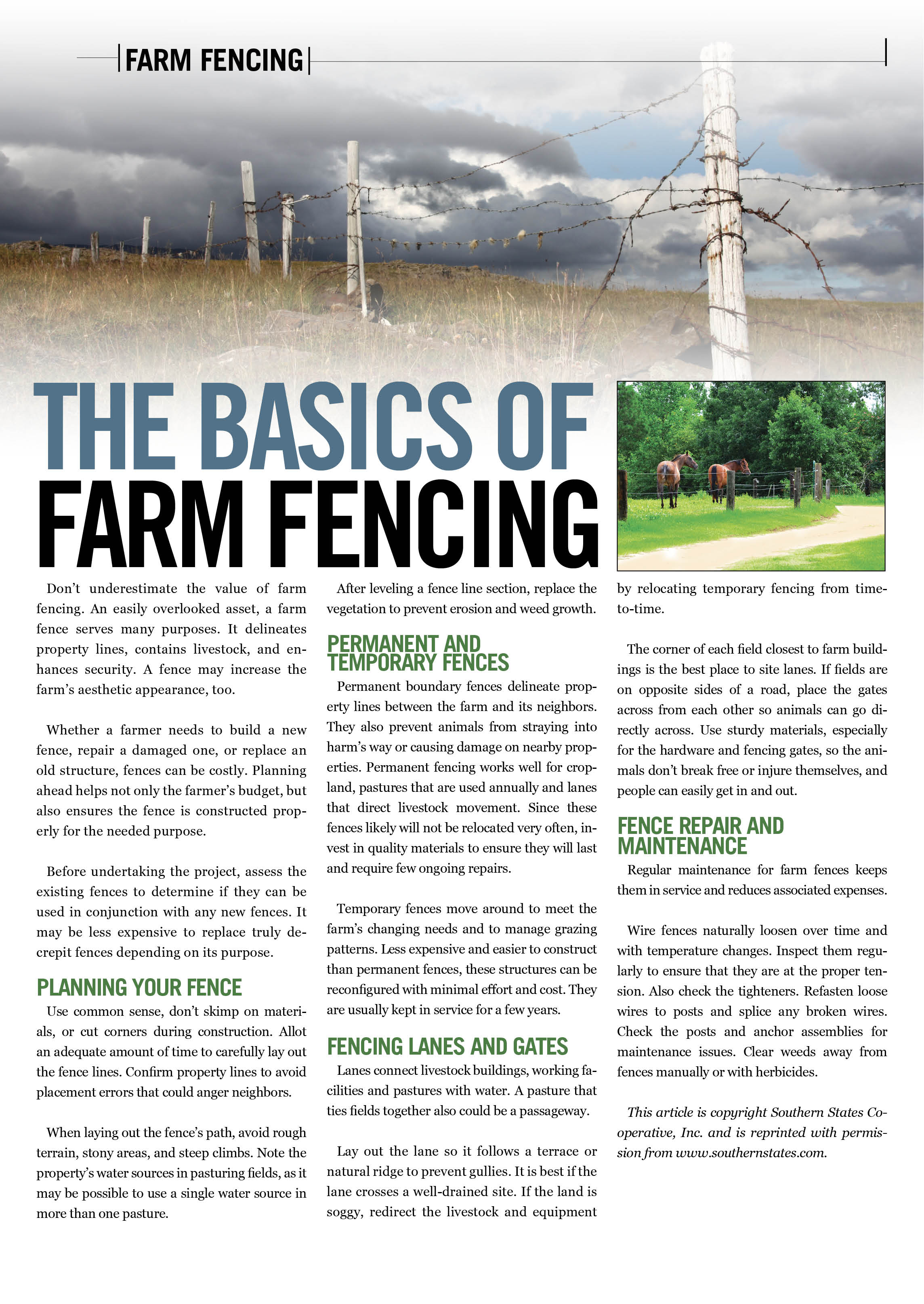 The Basics of Farm Fencing | Farmers Hot Line