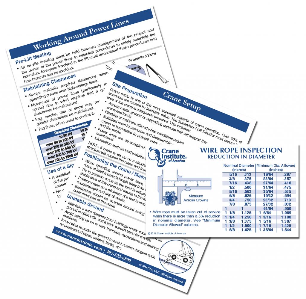 Crane Institute of America Releases Ready-Reference Cards ...